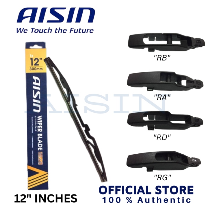 AISIN REAR WIPER BLADE (12INCHES) comes with 4 Adaptors | Lazada PH