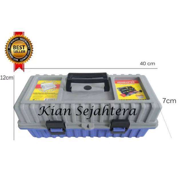Tool box 17" 2 susun kenmaster. Tools box heavy duty | Lazada Indonesia