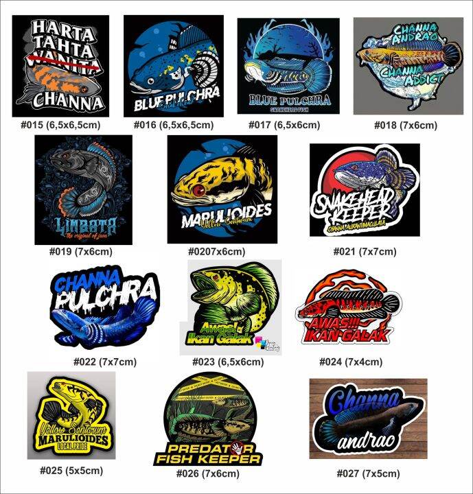 stiker ikan chana | Lazada Indonesia