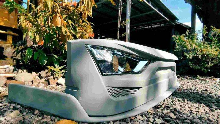 BEMPER TRUK CANTER BUMPER DEPAN TRUCK MODEL SIGRA BAHAN PLAT BESI PATEN ...