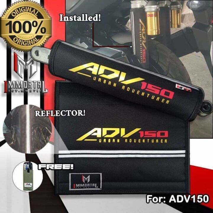 HONDA ADV SHOCK COVER (GOLD WITH RED) | Lazada PH