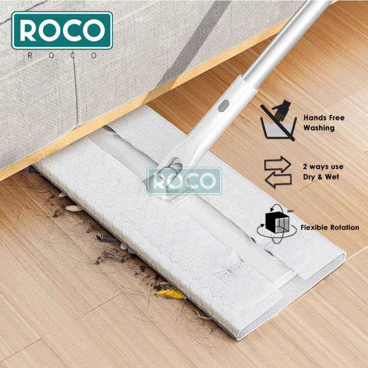 ROCO 360° Rotation Dry / Wet Electrostatic Dust Removal Paper Flat Dust ...