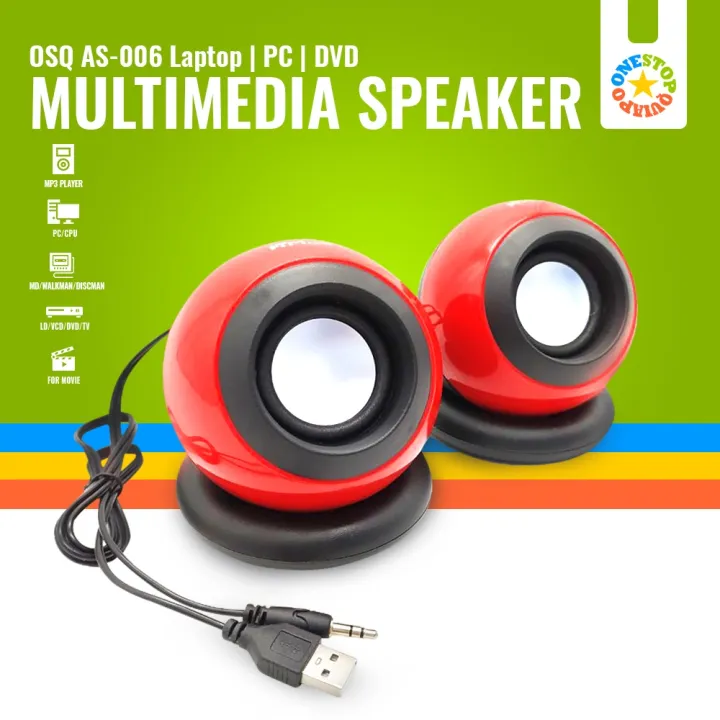 OSQ Laptop PC Multimedia Speaker AS006 | Lazada PH