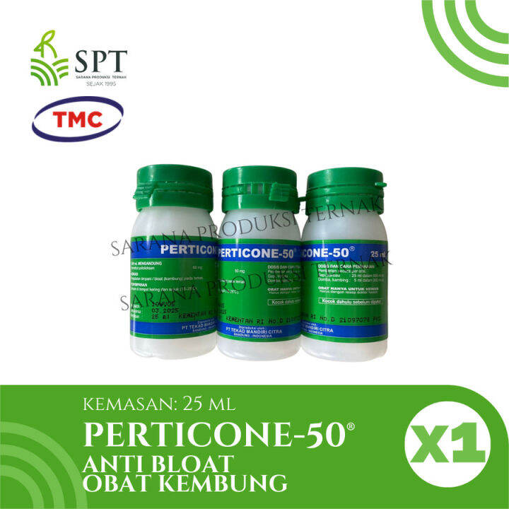 PERTICONE 50® 25 ML OBAT KEMBUNG ANTI BLOAT SAPI KAMBING DOMBA KERBAU ...