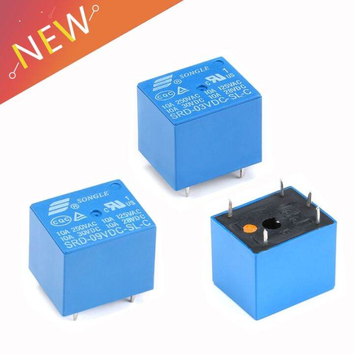 Srd-03vdc-sl-c Srd-09vdc-sl-c 3V 5V 6V 9V 10a 250vac 5pin T73 | Lazada ...