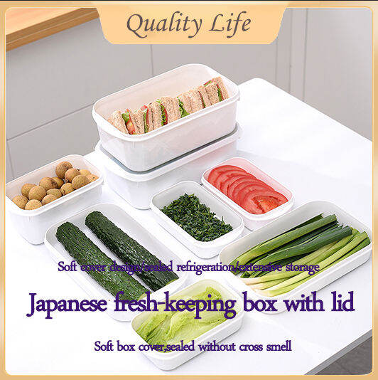 Food Fresh Storage Box Freezable Containers Kitchen Fridge Organizer ...