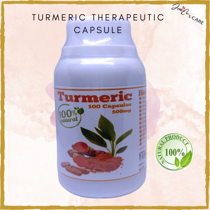 Turmeric Capsule Supplement -100 Capsules Luyang Dilaw Capsule ...