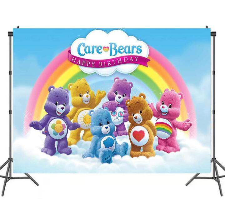 5x3ft รักหมีฉากหลังสำหรับงานเลี้ยงวันเกิดตกแต่งแบนเนอร์ไวนิล | Lazada.co.th