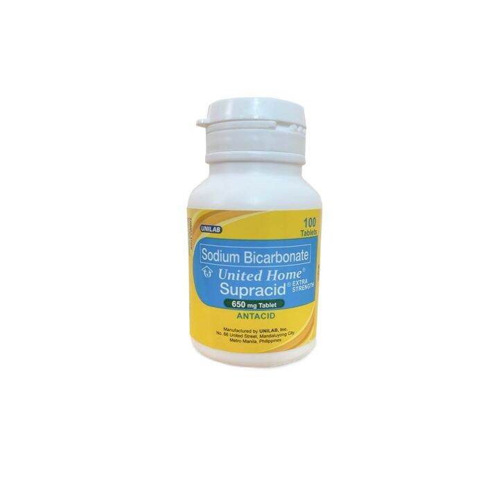 United Home Supracid (Sodium Bicarbonate 650Mg In Bottle Of 100 Tablet ...