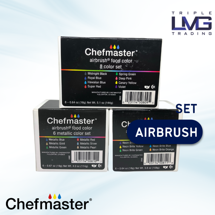 Chefmaster Airbrush Food Color Kit | Lazada PH