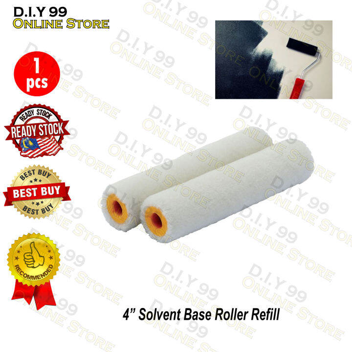 4 inch Lambwool Paint Roller Refill / Solvent base Paint Roller (1pcs ...