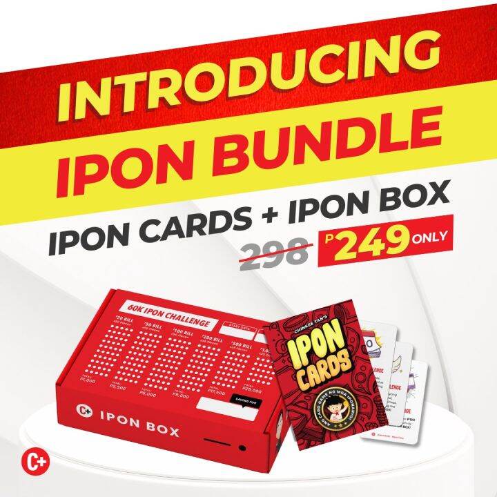 Ipon Bundle by Chinkee Tan | Ipon Box + Ipon Cards | Lazada PH