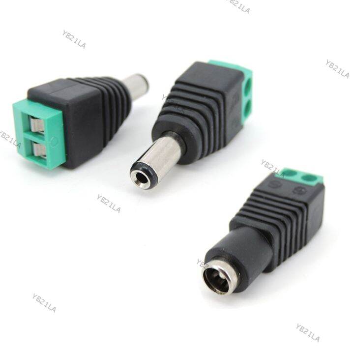 1/3pcs DC Male Female 5.5x2.1mm Power Plug Adapter Jack terminal 5.5mm ...