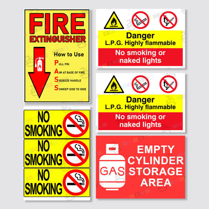 LPG Gas Business Signage Warning Safety Signs | Lazada PH