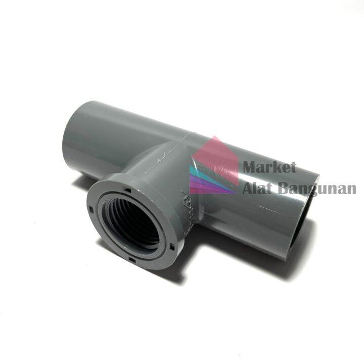 Tee Drat Dalam 1/2“ AW PVC Rucika / T Drat Dalam 1/2 Inci Rucika / Sambungan Tee 1/2 Inch Rucika ...