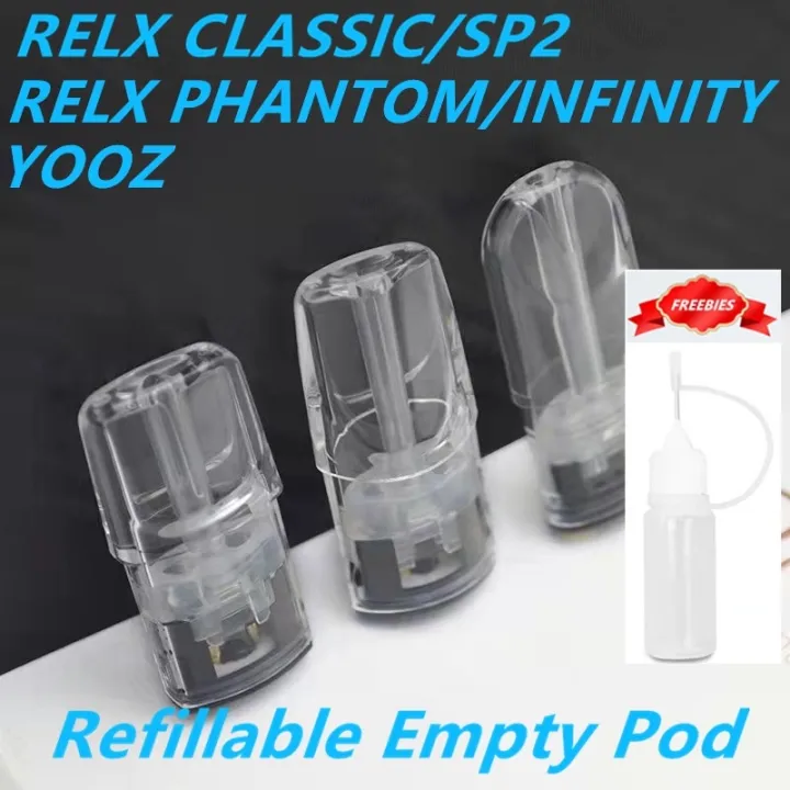 COD legit 3in1RELX infinity phantom Relx Classic YOOZ Refillable Empty Pod Relx pods Refill ...