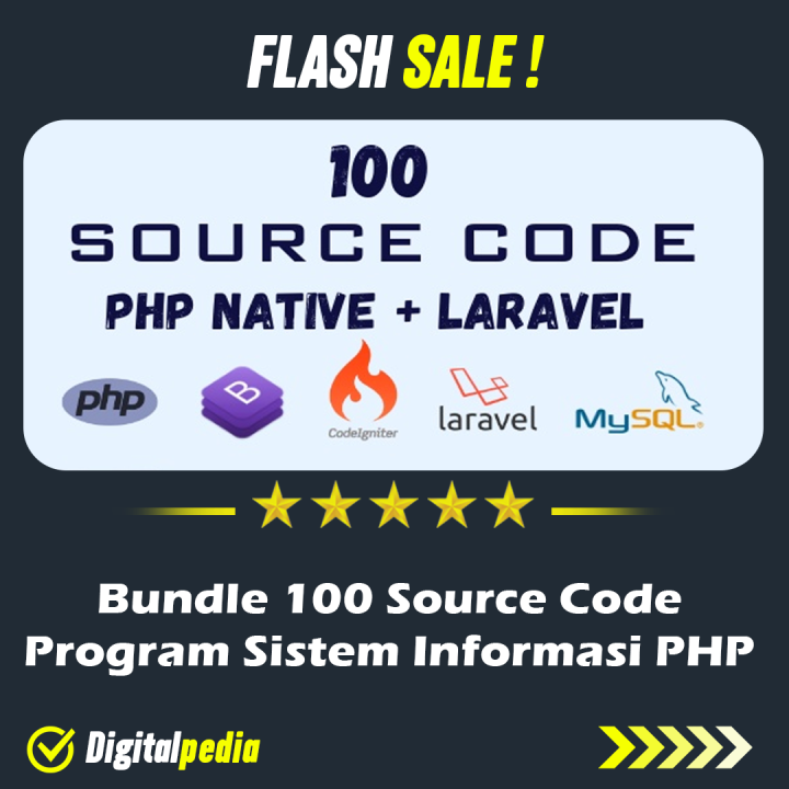 Bundle 100 Source Code Sc Program Sistem Informasi Php Native Framework Laravel Berbasis Web
