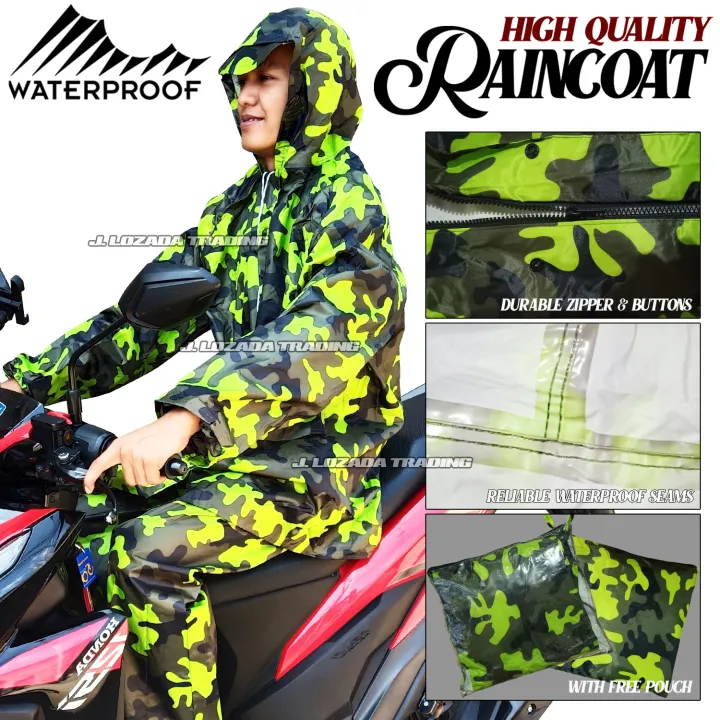 HIGH QUALITY RAINCOAT, KAPOTE, VULCANIZED STITCH WITH BAG (MAKAPAL PVC ...