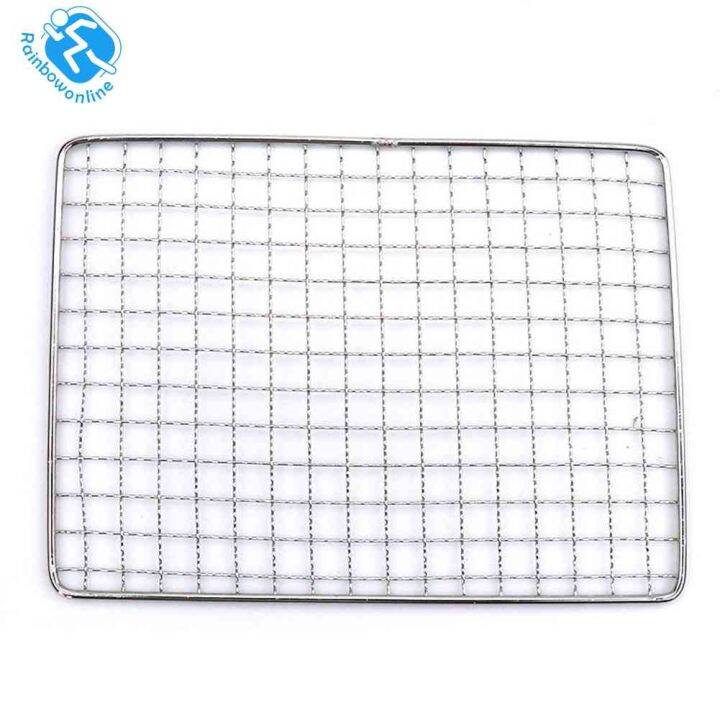 Stainless Steel Square BBQ Grill Mesh Non-stick Outdoor Barbecue ...