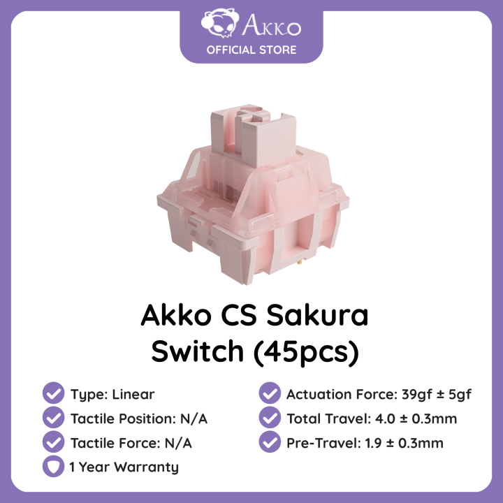 AKKO Sakura Linear switches (45pcs) | Lazada Singapore
