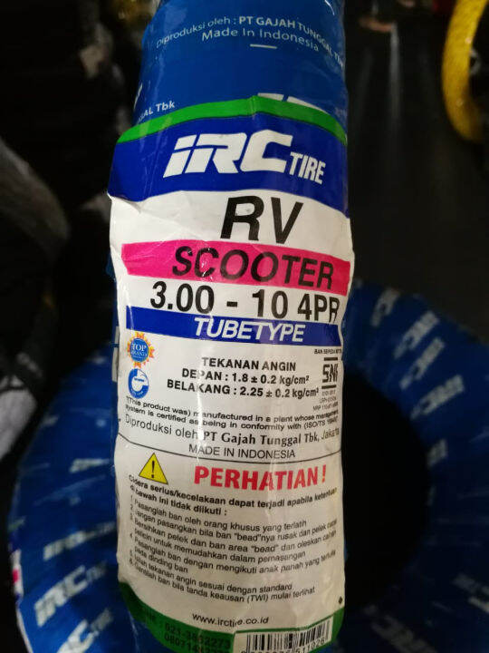 Ban luar vespa motor IRC RV 300 10 3.00-10 300-10 VESPA Scooter Minimoto TUBETYPE bvukan ...