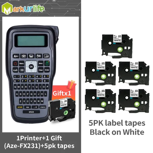 E1000 Portable Label Printer Wireless QWERTY Keyboard Symbol Printing ...