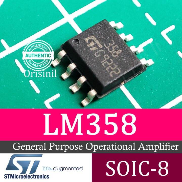 Operational Amplifier LM358DT LM358 358 SO-8 STMicroelectronics ORIGINAL | Lazada Indonesia