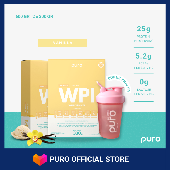 PURO ISOPRO WPI 90 WHEY ISOLATE 600gr | Lazada Indonesia