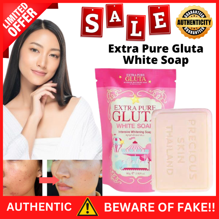 Extra Pure Gluta White Soap by Precious Skin Thailand 80g] Skin ...