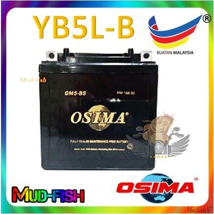 GM5L-B OSIMA GEL STARTER BATTERY (YB5L) | Lazada