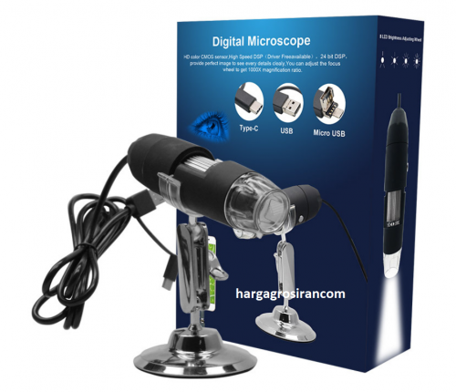 USB Digital Microscope 1000x Zoom 8 LED / Kaca Pembesar Digital ...
