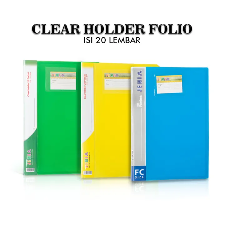 Clear holder Folio Dokumen Keeper 20 Lembar Full Color | Lazada Indonesia
