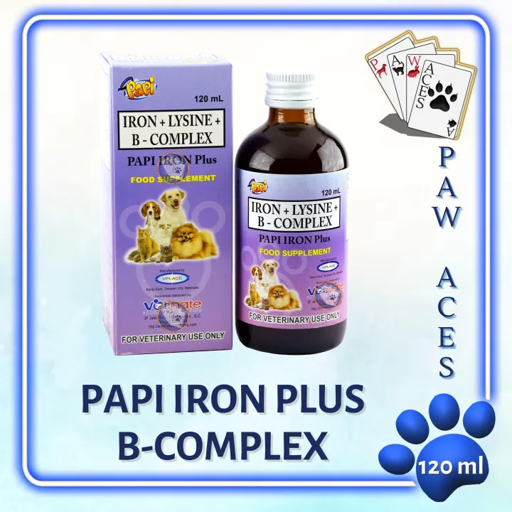Papi Iron Plus B-Complex for Dogs and Cats - 120ml | Lazada PH
