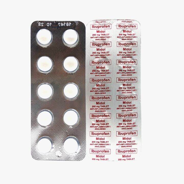 Medical supplies Midol Ibuprofen 200mg Tablet - 20s | Lazada PH