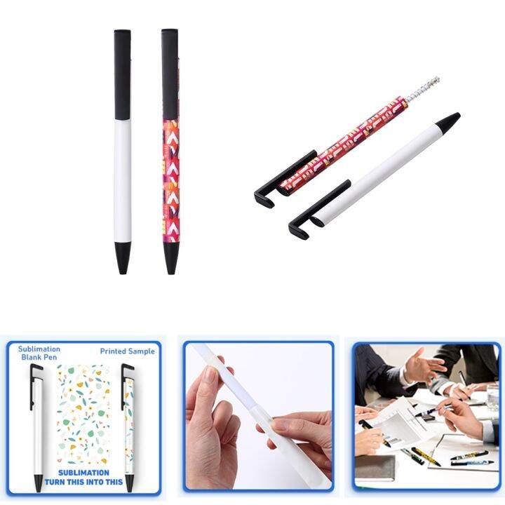 1 Sublimation Pens Blank Ballpoint Pen Shrink Wrap White Aluminum Clip ...