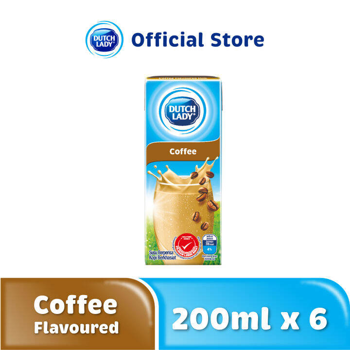 Dutch Lady UHT Milk - COFFEE (200ml x 6) | Lazada