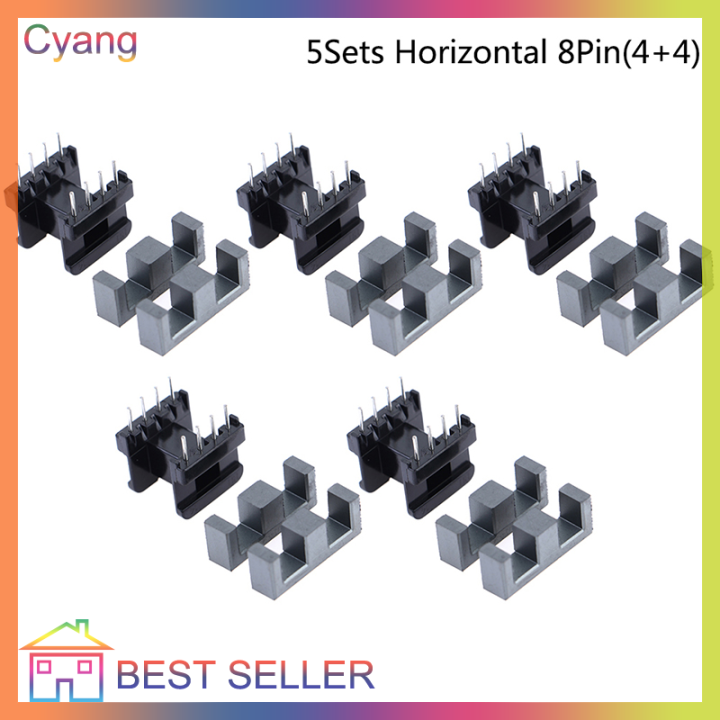 Cyang 5Sets EE25 4Pin 8P 10P Transformer Bobbin PC40 Ferrite Core Vertical Horizontal | Lazada PH
