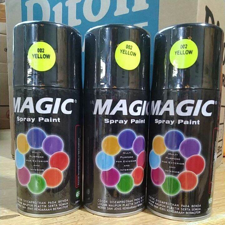pilok pilox magic spray paint magic yellow 002 300cc stabilo yellow ...