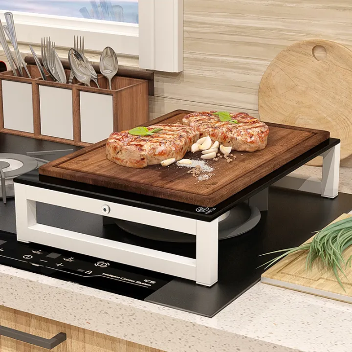 Stand induction cooker microwave oven kitchen rack natural gas ...