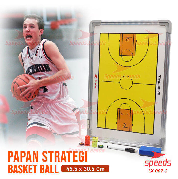Papan Strategi SPEEDS Taktik Pelatih Basket BasketBall Coach Board ...