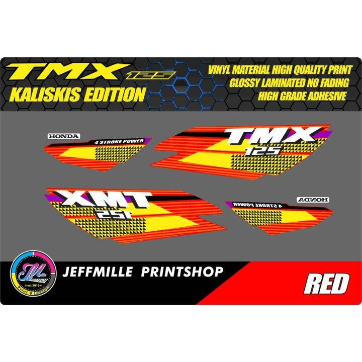 Honda Tmx 125 Kaliskis Stock Sticker Decal | Lazada PH