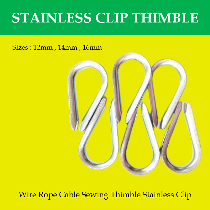 MAGO M4-M16 Stailess304 Galvanized Wire Rope Cable Sewing Thimble ...