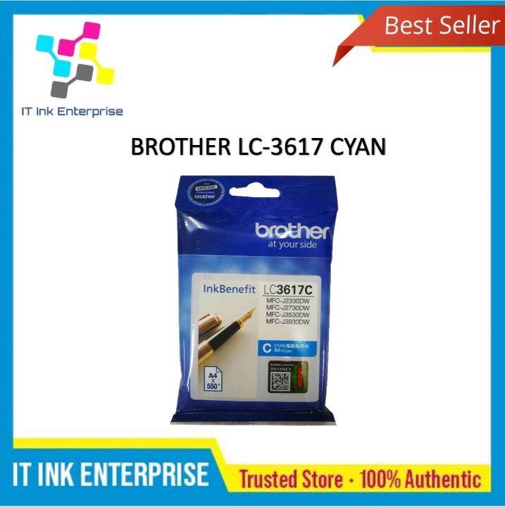 Brother LC-3617 Cyan Original Ink Cartridge LC3617 | Lazada PH