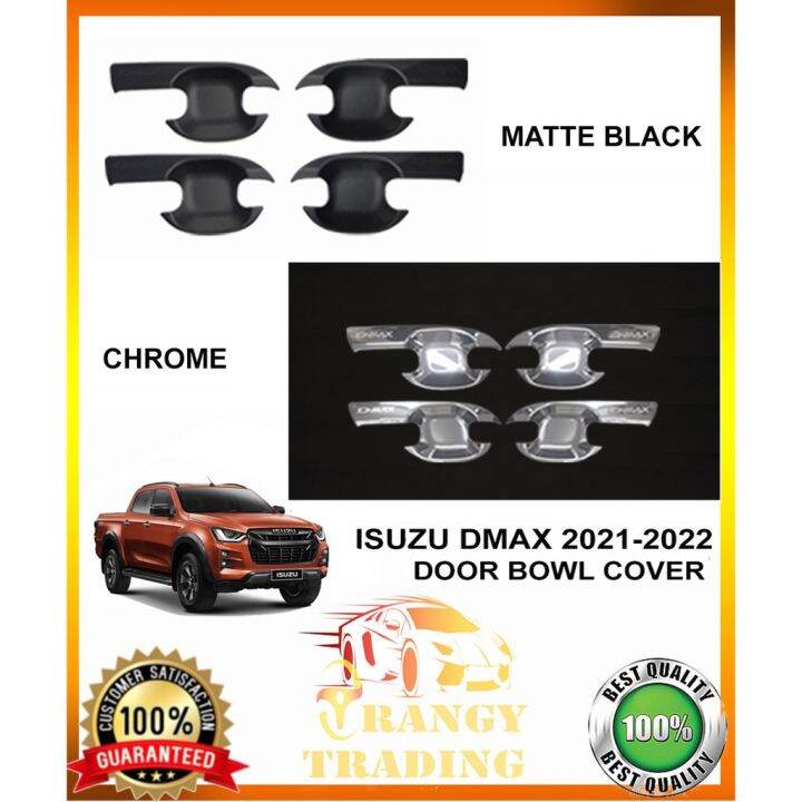 Isuzu DMAX 2021 to 2023 Door bowl cover Matte black / Chrome 2022 | Lazada PH