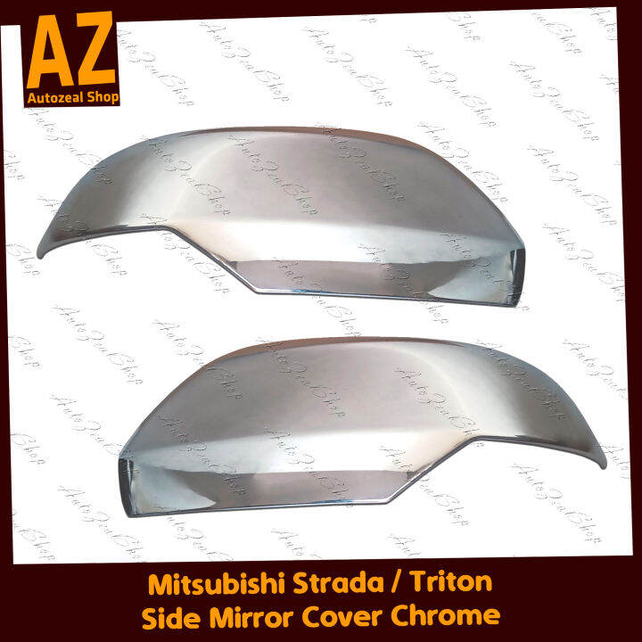 Mitsubishi Strada / Triton 2019-2022 Side Mirror Cover Chrome | Lazada PH