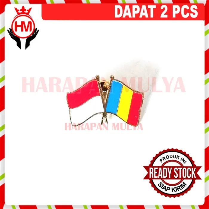 Pin Bendera Flag Pin Persahabatan Negara Indonesia - Romania - Harapan ...
