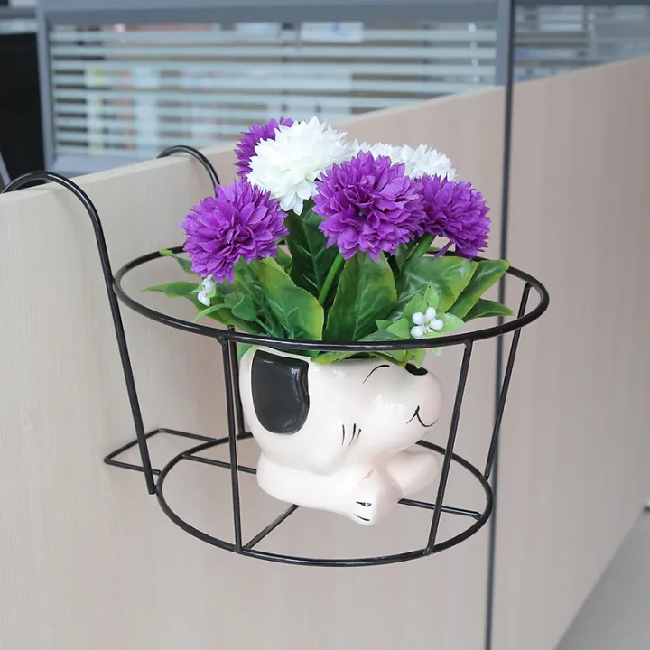 Buy two get one free balcony flower stand multi-layer railing flower ...
