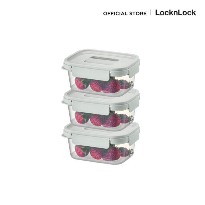LocknLock กล่องถนอมอาหารพลาสติกวางซ้อน Chak Chak Food Container ...