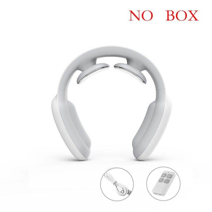 smart remote control neck shoulder ems muscle massager trainer ...