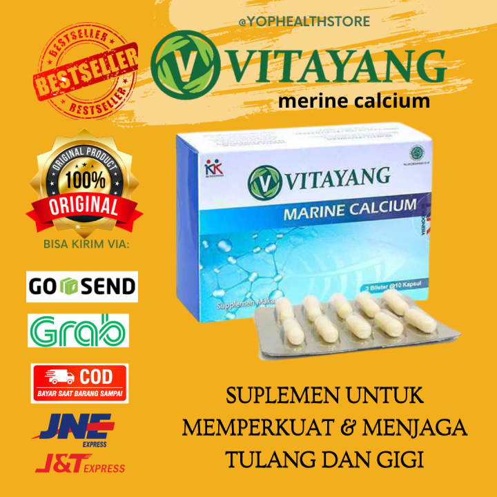Vitayang Marine Calcium Paket 3 Calsium Mencegah Osteoporosis ...